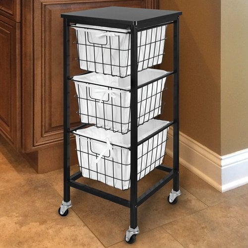 Bintopia 3 Wire Drawer Storage Cart - Walmart.com