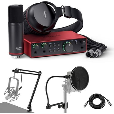 Focusrite Scarlett Solo Studio 4th Gen Recording Interface+Mic+Stand ...