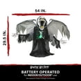 Animatronic Winged Reaper with Lights and Sound, Indoor/Covered Outdoor ...