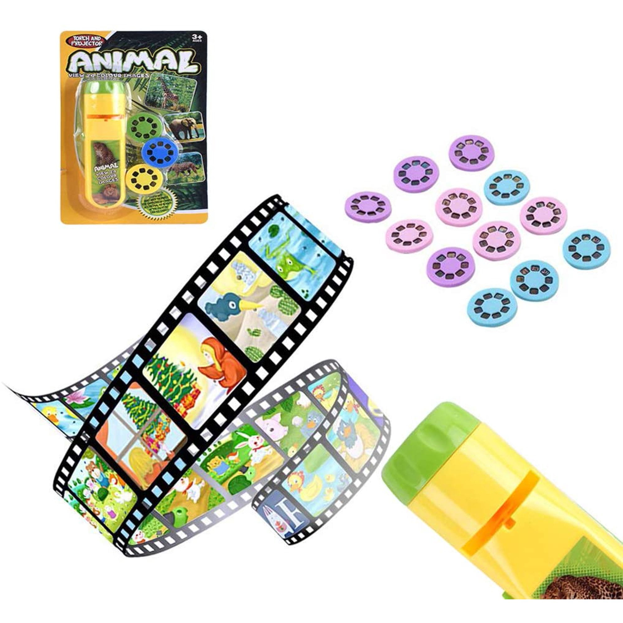 JUNWELL 2 Set Torch Projector Projection Lighting Story Torches Light ...