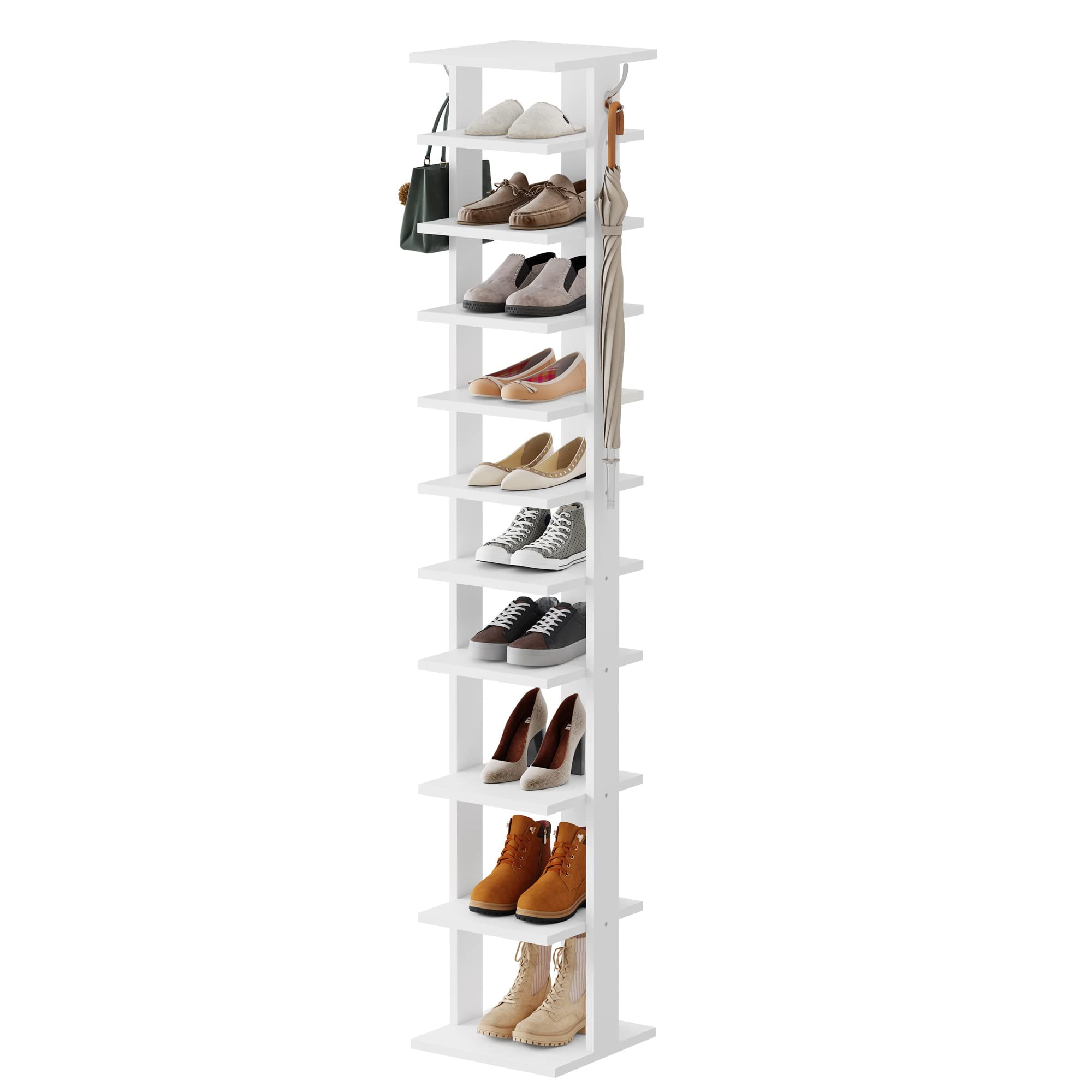 Yusong 11-Tier Shoe Rack, Entryway Shoe Tower,Vertical Shoe Organizer ...