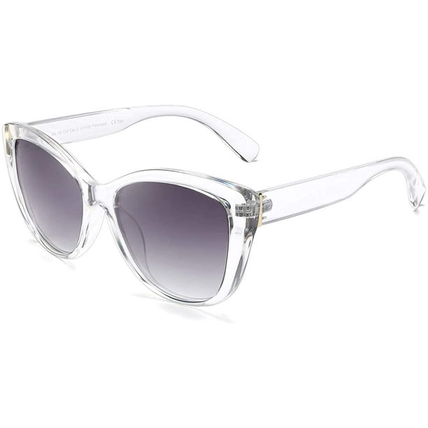 Feisedy Polarized Vintage Sunglasses American Square Jackie O Cat Eye
