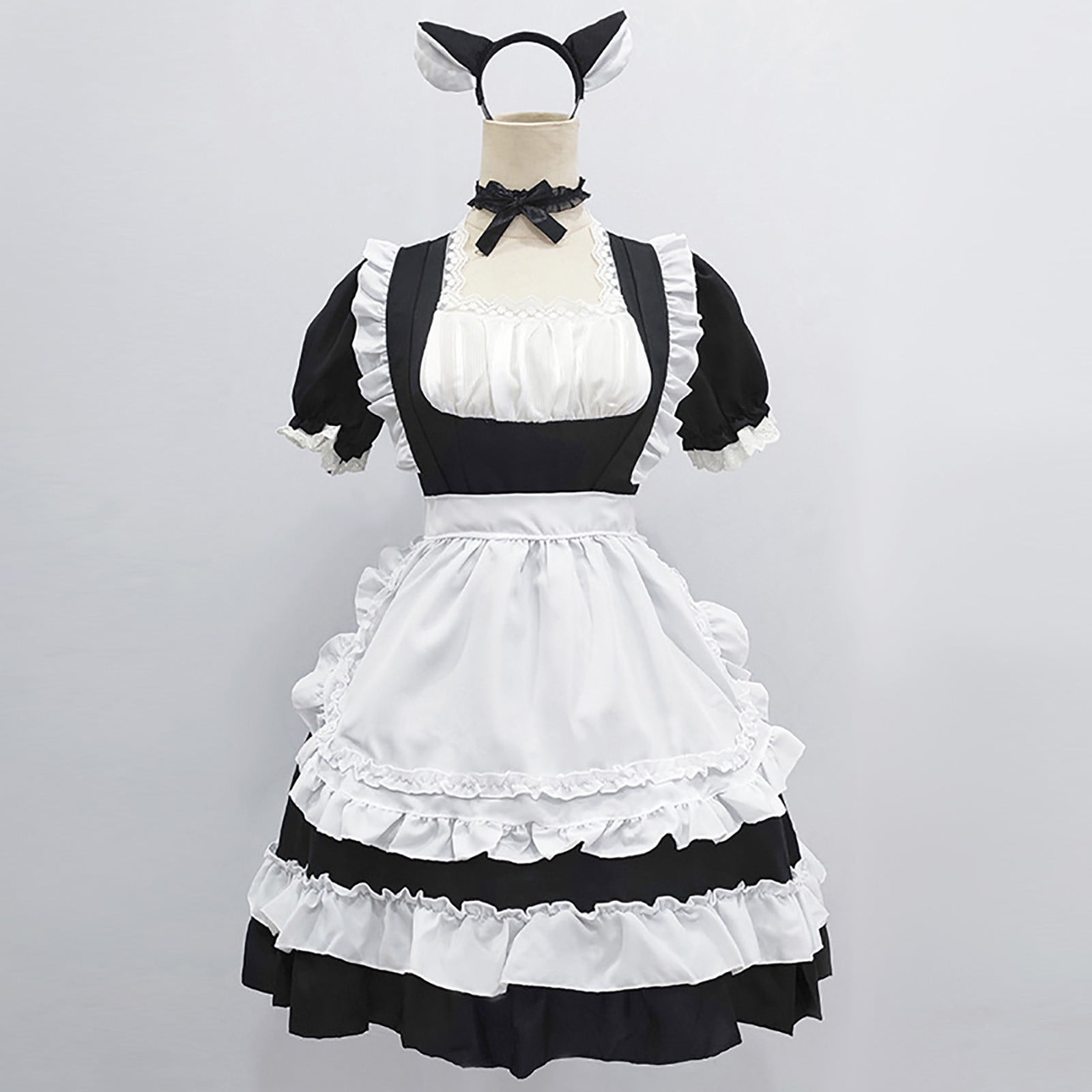 Click here for Lovzfmll Women Sexy Lingerie Apron Maid Outfit Cos... prices