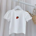 Confree Little Girls T-Shirts Fruits Print Short Sleeved Crew Neck ...