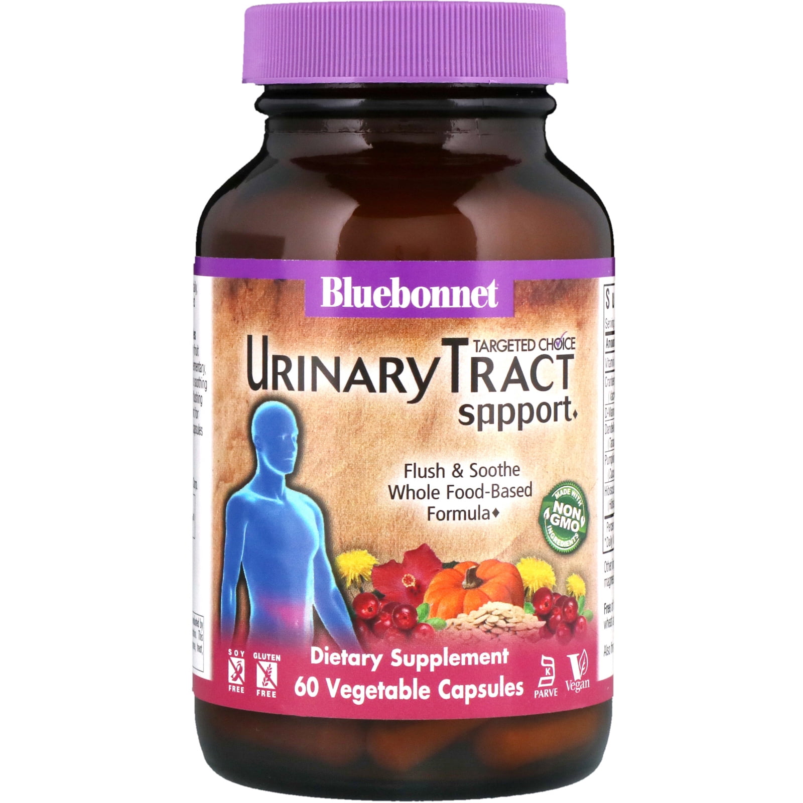 Bluebonnet Nutrition Targeted Choice Urinary Tract Support 60 Vegetable ...