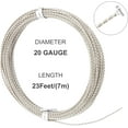 20 Gauge 23Ft Twist Jewelry Wire Silver White Craft Wire White Copper ...