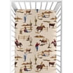 Sweet Jojo Designs Boho Tribal Fitted Crib Sheet - Orange Woodland ...