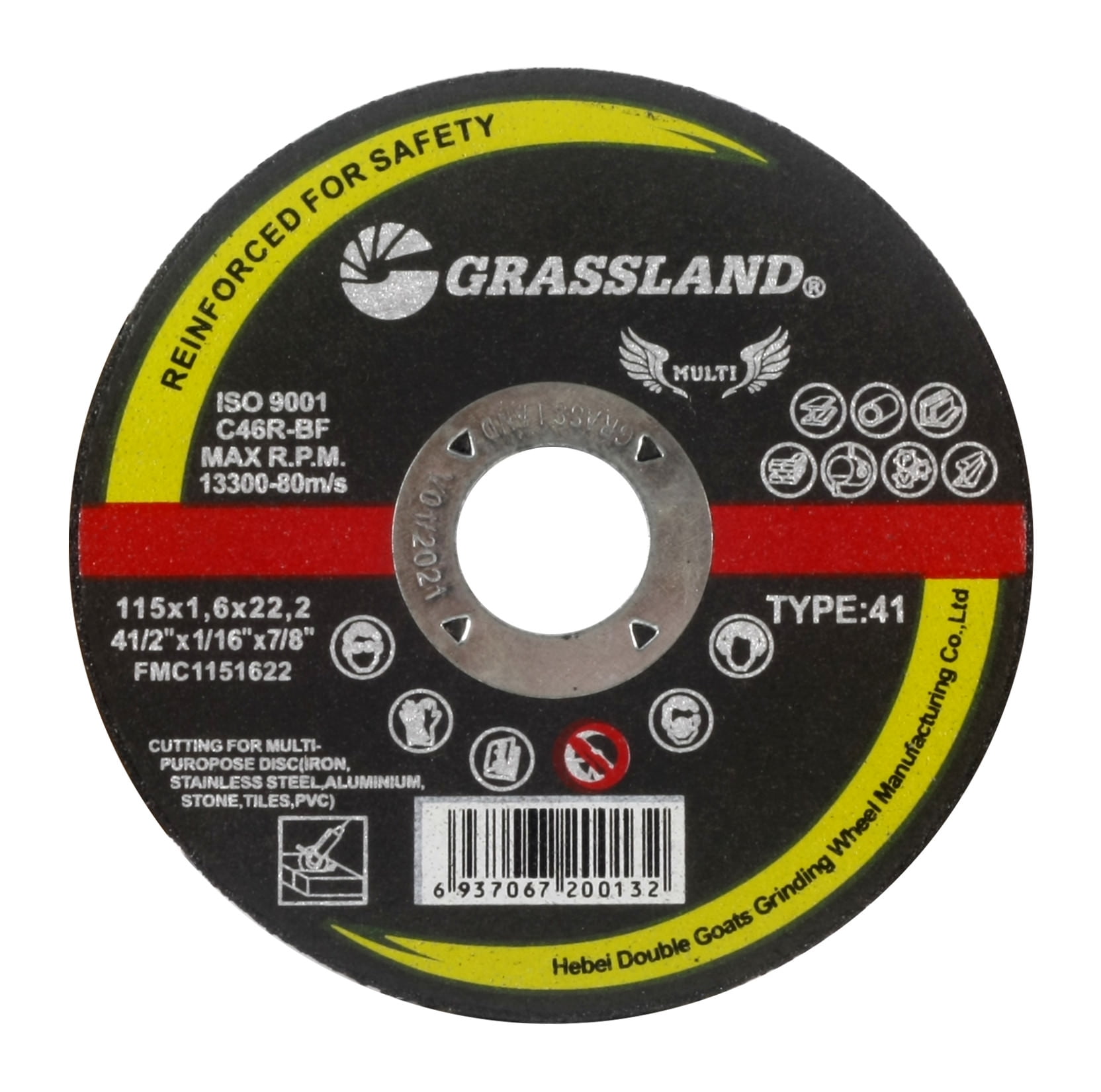 Cutting Disc, Multi-Purpose Freehand Cut-off wheel - 4-1/2" x 1/16" x 7 ...