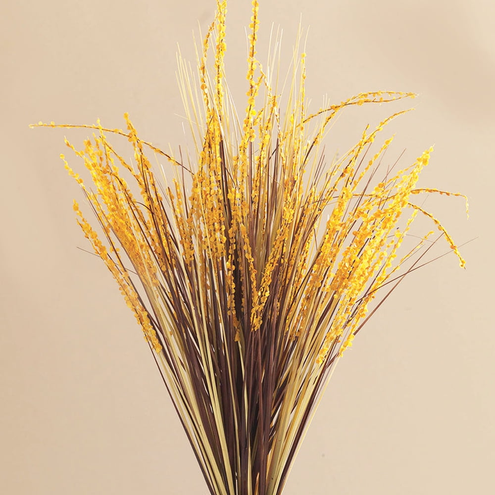HomeMagic Decorative Yellow Tipped Grasses, Set of 2 - Walmart.com