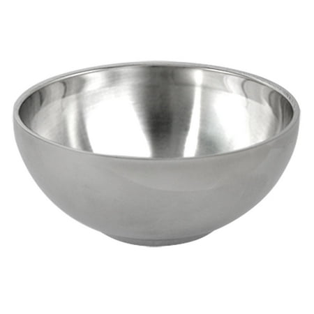 Silver Tone Stainless Steel Dinner Rice Bowl 10.9 x 5cm | Walmart Canada