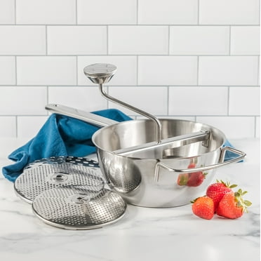 Mirro 50024 Foley Strainer, 2-Quart Stainless-Steel Food Mill - Walmart.com