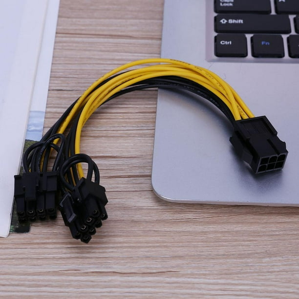 TB&W 6Pin Port to Dual 8(6+2)Pin Port Splitter Power Cable for Graphic ...