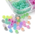 576Pcs 12 Colors Glass Seed Beads Imitation Cat Eye Rondelle Mixed ...