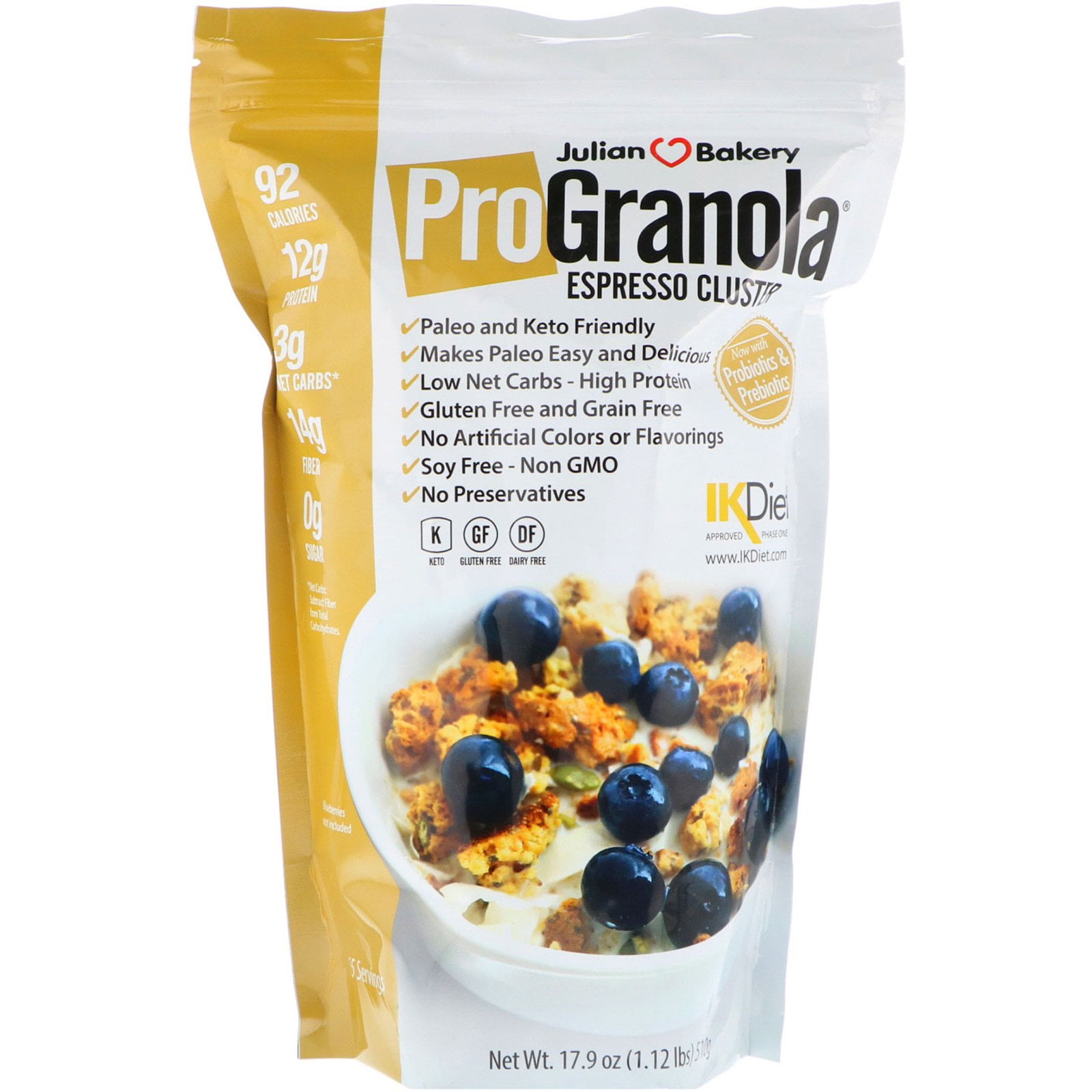 Click here for Julian Bakery  Pro Granola  Espresso Cluster  17.9... prices