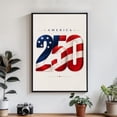 Affixzi America 250th Anniversary Vintage Patriotic Poster USA Flag ...
