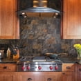 Rust Slate 100 Piece 3" x 6" PVC Faux Stone Decorative Wall Panels ...