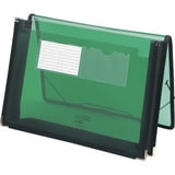 Smead Poly Wallets Cloth Gusset Green 2.25"Exp Letter (71951) - Walmart.com