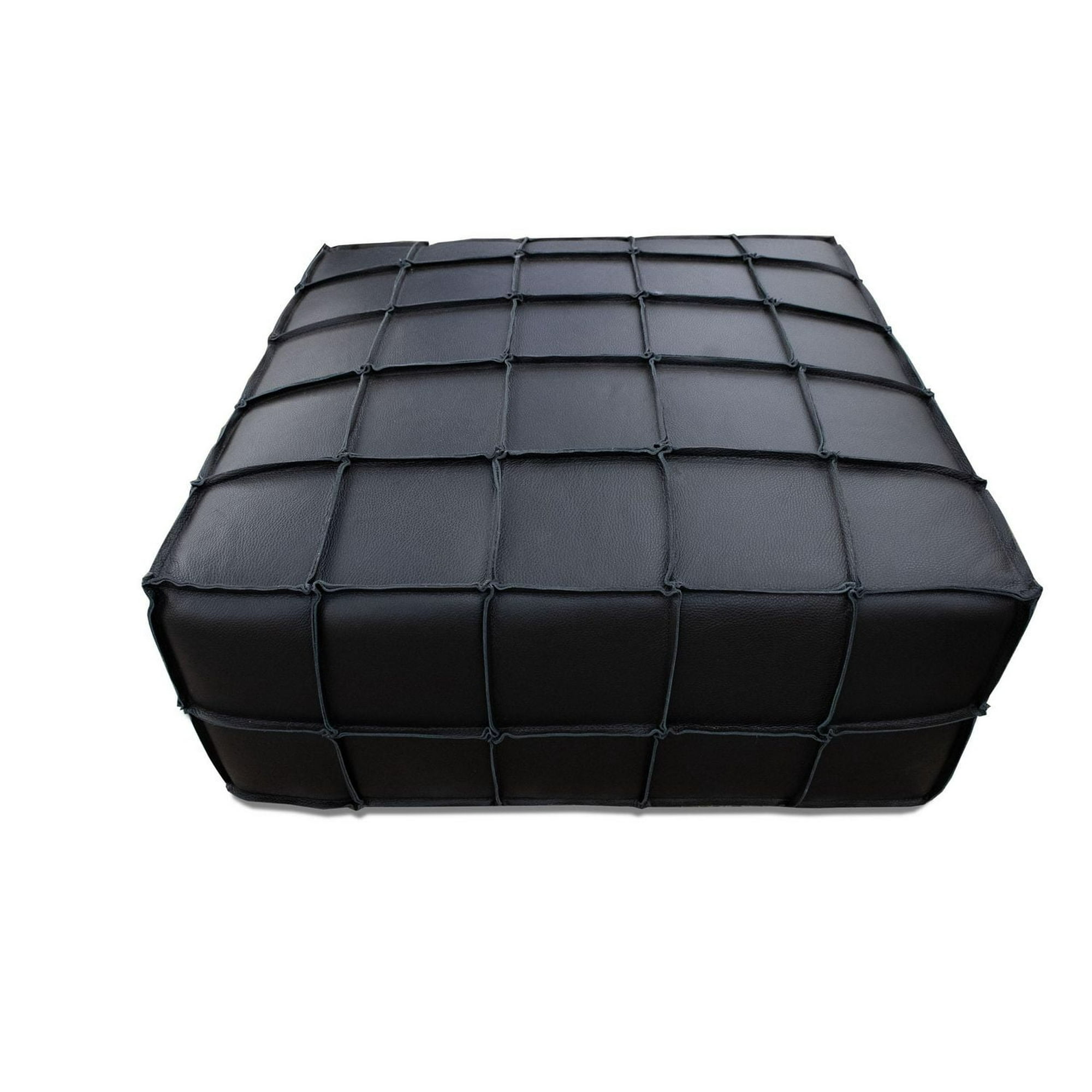 Click here for Topline Home Furnishings Ottoman  Black 100 Top Gr... prices