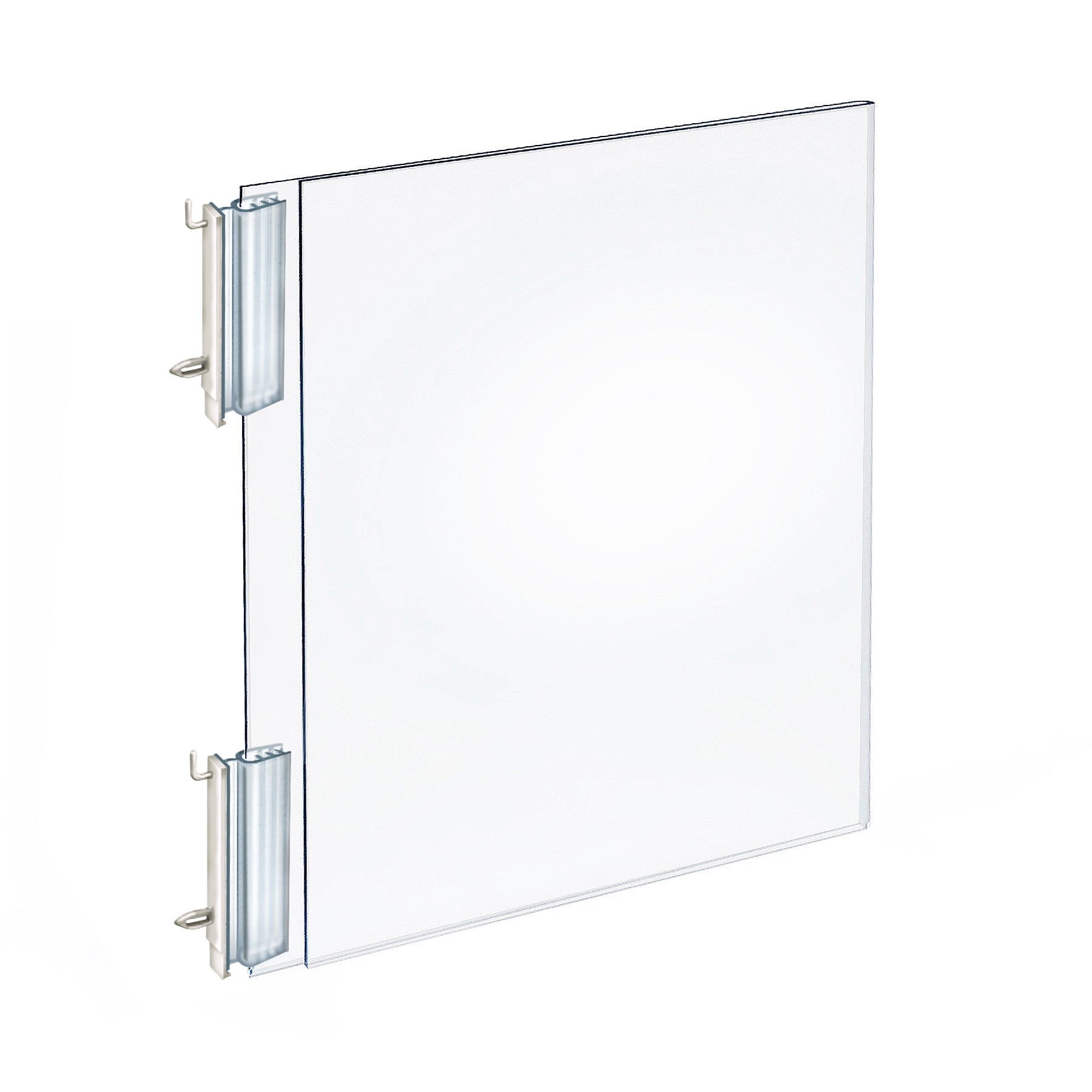 Azar Displays 103314 Two-Sided Acrylic Sign Holder with Pegboard ...