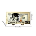 Class of 2026 Graduation Cash Gift Holder, 3D Wooden Money Frame with ...