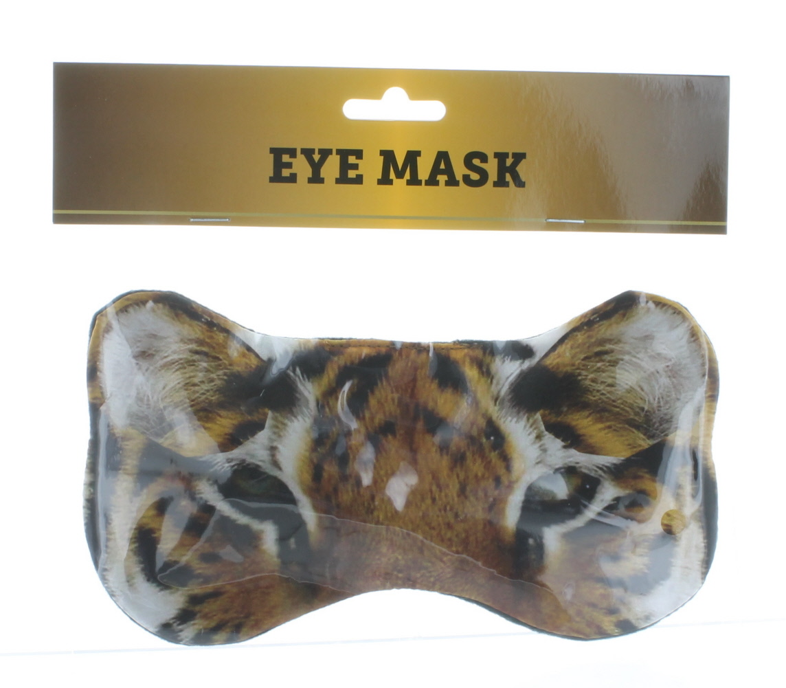 Set of 3 Animal Print Eye Masks Tiger Owl Fox Sleep Rest Relaxation ...