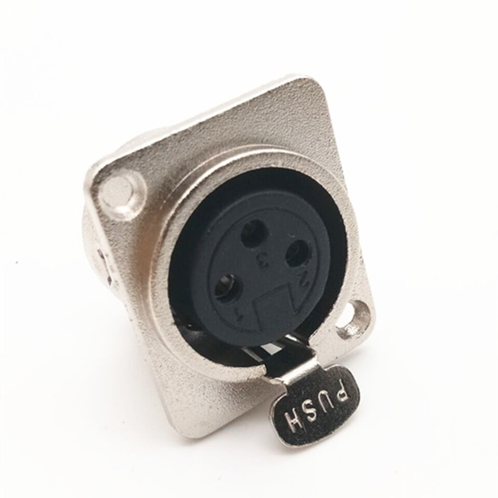 3Pin XLR Socket Male Female Panel Mount Chassis Socket Mic Jacks ...