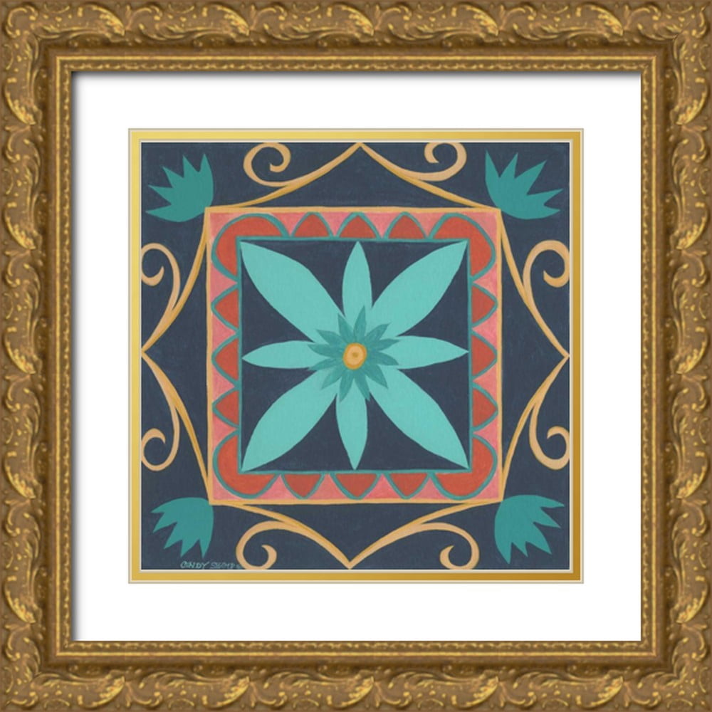 Shamp, Cindy 26x26 Gold Ornate Wood Framed with Double Matting Museum ...