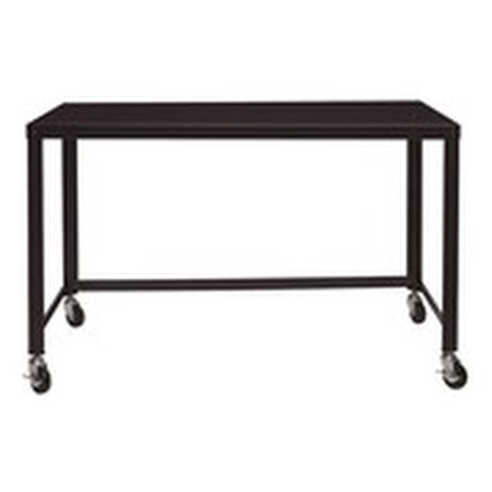 Cooper Office Modern Metal Dimensions 48" Mobile Desk in Black ...
