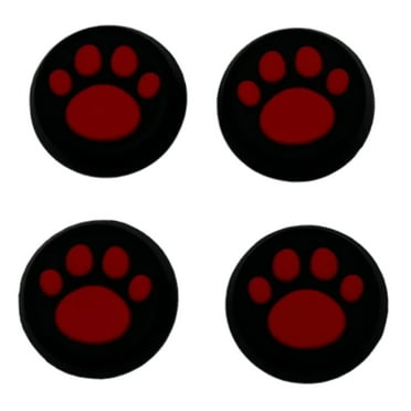 4PCS Set of Silicone Paw Print Joycon Thumb Grips; Joystick Rocker ...