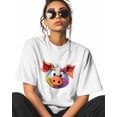 Colorful Pig T Shirts for Women Short Sleeve Cotton Crewneck T-Shirt ...