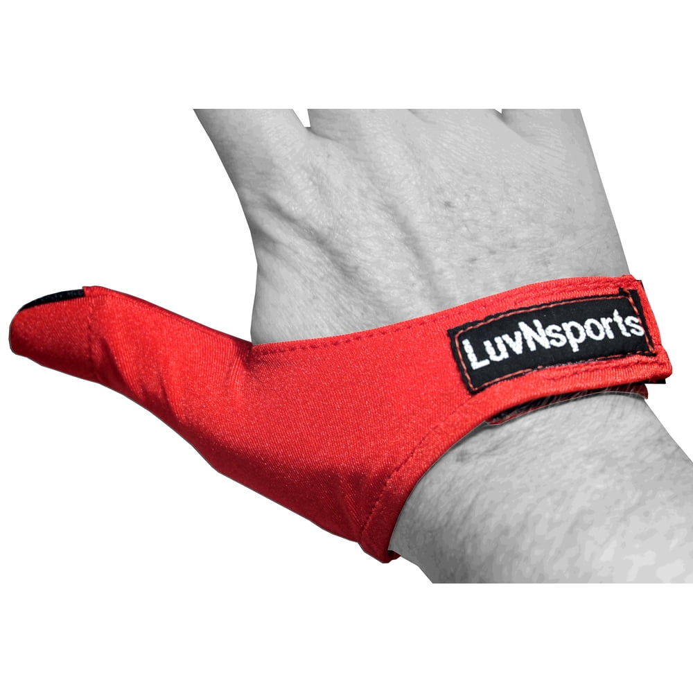 Red Bowling Ball Thumb Sock Insert Saver Glove Tape Replacement Grip ...
