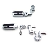 Chrome Detachable Sissy Bar Backrest 4 Point Docking Bracket Mount ...