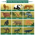VKZON Animal Figure Toys Safari Figurines, Plastic African Animals ...