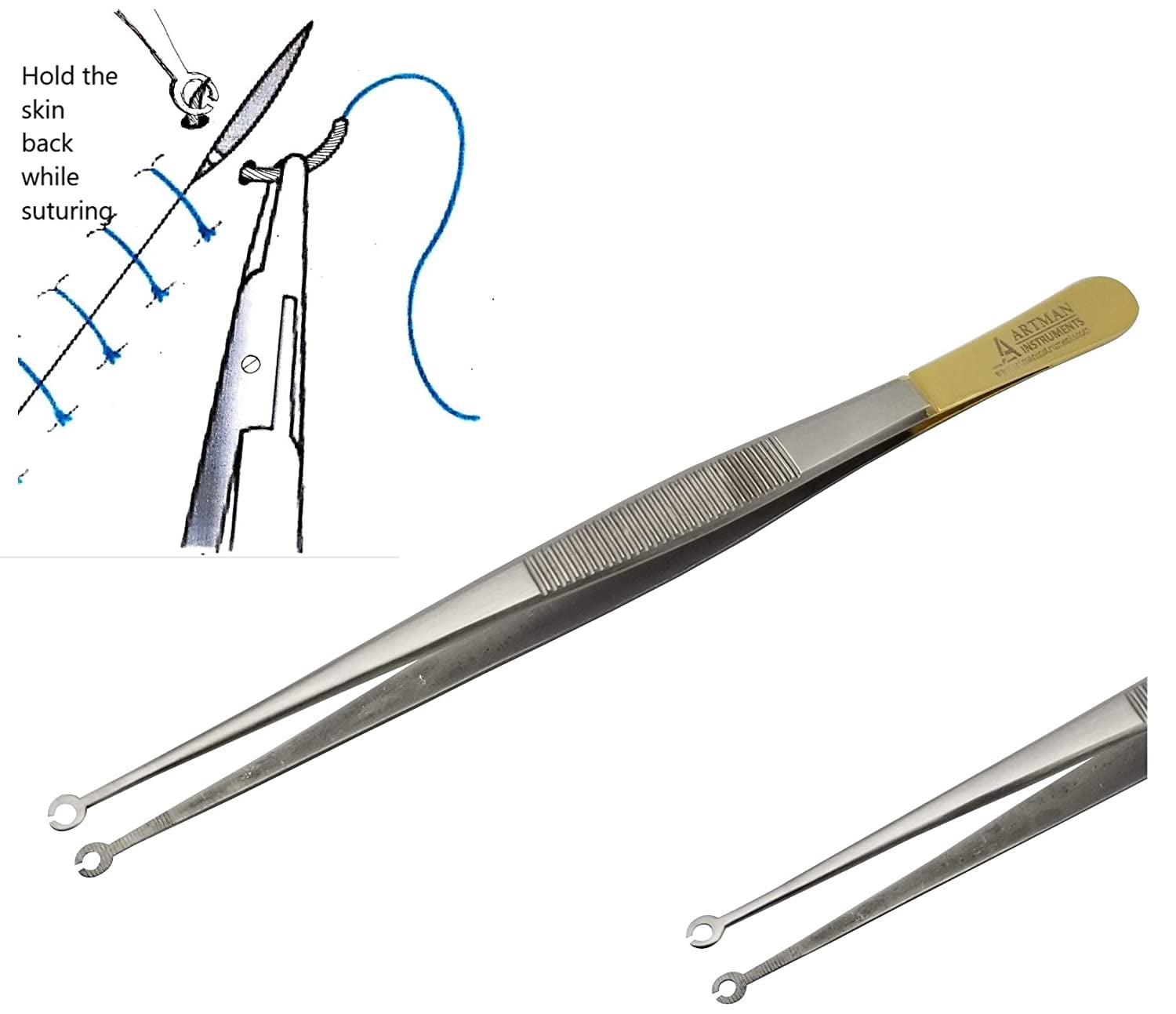 Corn Suture Tweezers Straight Forceps Pliers by Wise Linkers - Walmart.com