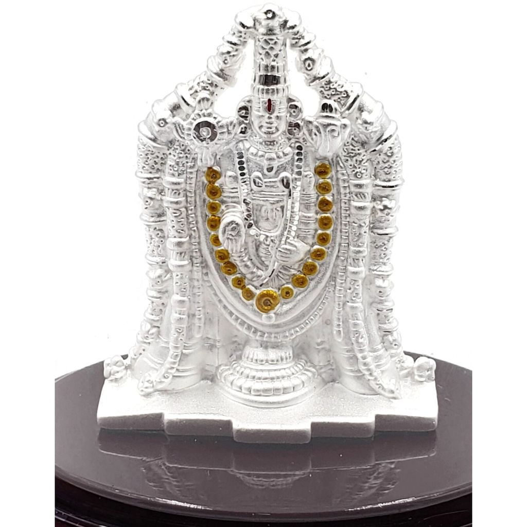 999 Pure Silver Tirupathi Balaji idol /Statue / Murthi (Figurine#05 ...