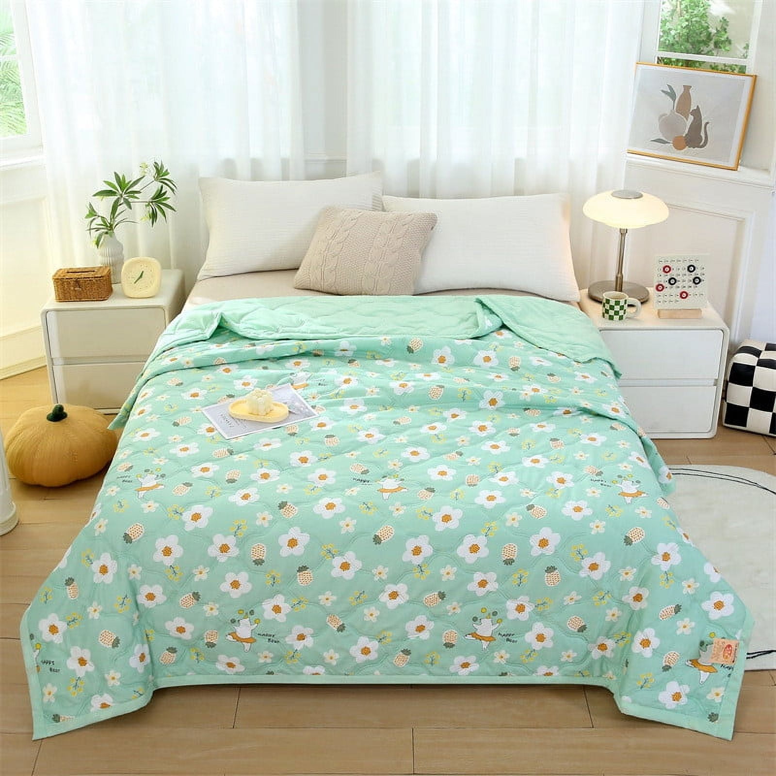 Click here for Tumgatte Washable Cotton Printed Summer Quilt Thin... prices