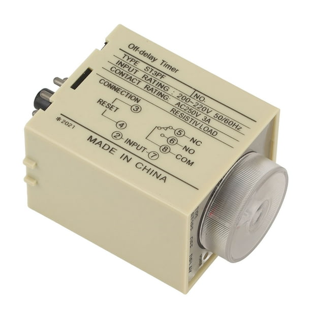 Controlador de relé, relé de tiempo temporizador ajustable temporizador ...