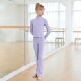 Afdoent Girls 2 Piece Outfits Ballet Long Sleeve Elegant Dancewear With ...