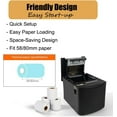 Thermal Receipt Printer, 80mm High-Speed POS Printer with Auto Cutter ...