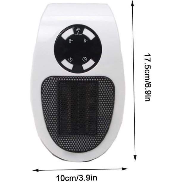 Plug In Wall Heater 500w Mini Electric Space Portable Digital Timer ...