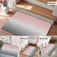 Entrance Runner Rug 2'x3',Gradient Pink Grey,Non-slip Doormat for ...