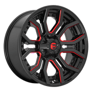 Fuel D755 Reaction 22X12 8X165.1 -44Et 124.3Cb Gloss Black Milled With ...