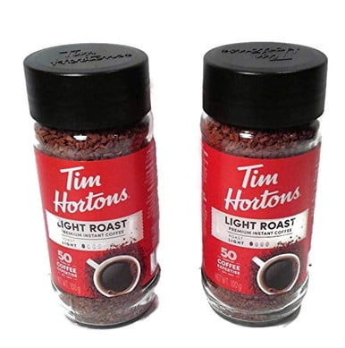 Tim HORTONS Premium Light Roast Instant Coffee - (2-100g/3.5oz. Jars ...