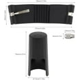 Bb Clarinet Ligature Set, Leather Ligature and Plastic Mouthpiece Cap, Black$$Music - Walmart.com