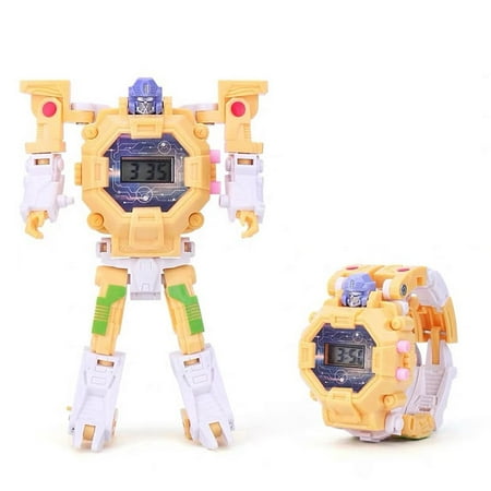 Kids Transformer Projection Watch Deformation Robot Transformers ...