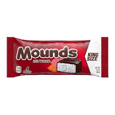 Mounds Individually Wrapped Dark Chocolate and Coconut Snack Size Candy ...