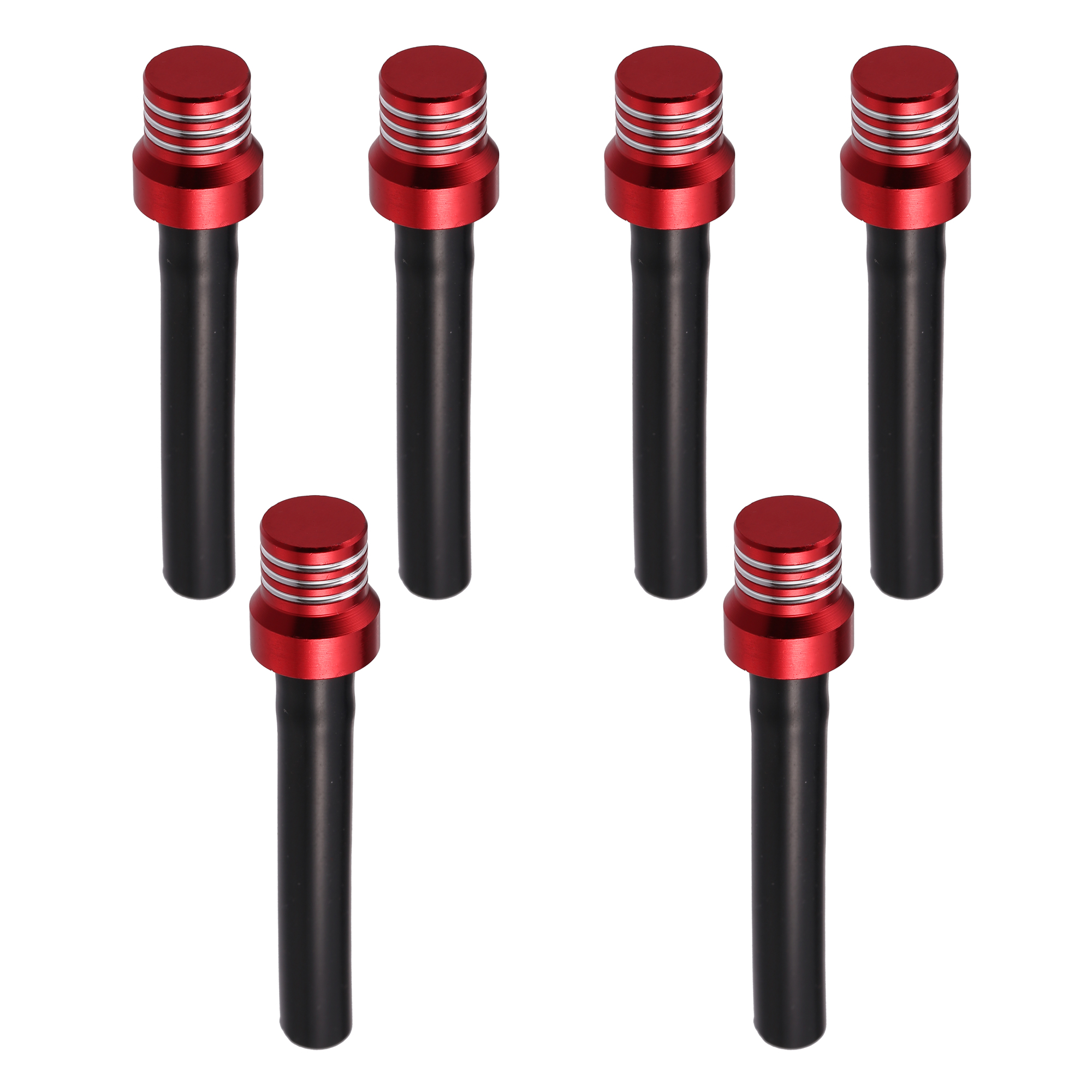 Unique Bargains 6pcs Red Gas Universal Cap Air Vent Hose Tank Breather ...