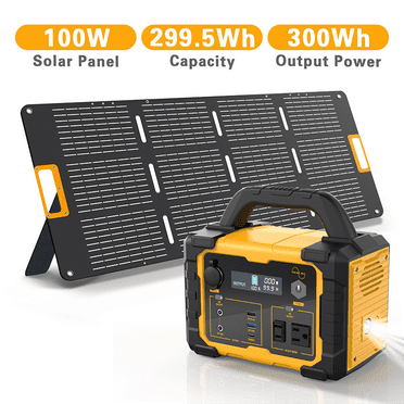 ALLPOWERS 299Wh 600W R600 Solar Generator Kit with 200W Solar Panel ...