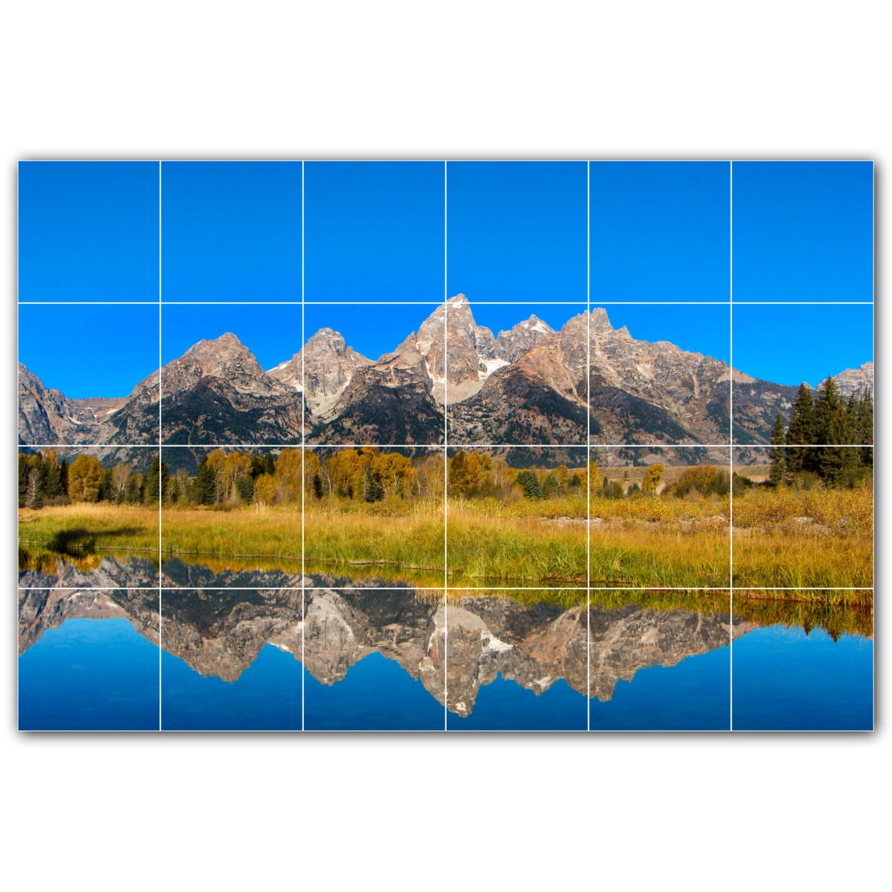 Picture-Tiles.com: Mountains Ceramic Tile Wall Mural WAL500865-64XL. 72 ...