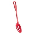 Mainstays 12in Silicone Slotted Cooking Spoon Red, Heat Resistant ...